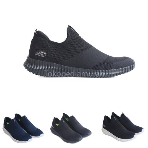 Jual SKECHERS Elit Flex Sepatu Pria dan Wanita - Hitam Full, 41 - Kab ...