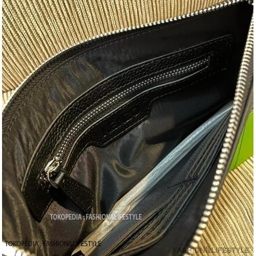 Jual Tas Tenteng Kenzo Pouch Tiger Embossed Full Leather Black Original ...