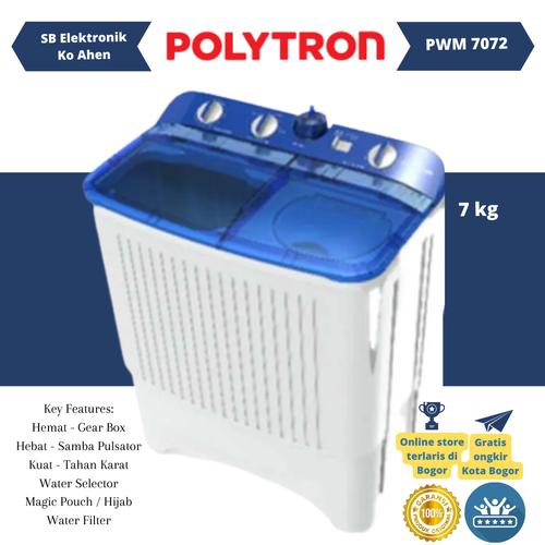 Jual Mesin Cuci 2 Tabung Polytron PWM 7072 7kg Original Garansi Resmi ...
