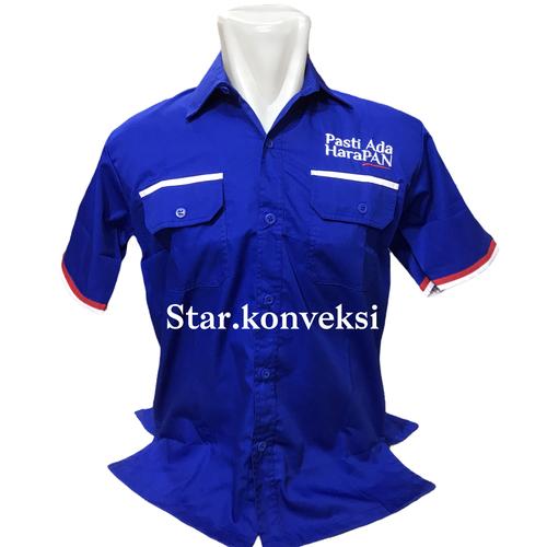 Jual Seragam Kemeja PDH Kantor Partai PAN Pasti Ada HaraPAN Pendek ...