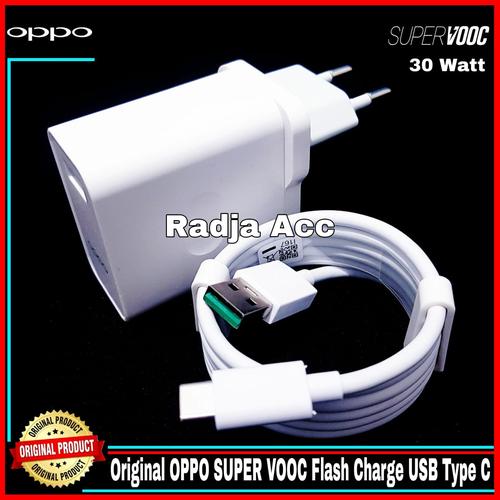 Jual Charger Oppo Reno8 8 ORIGINAL 100% SUPER VOOC 30 Watt Type C ...