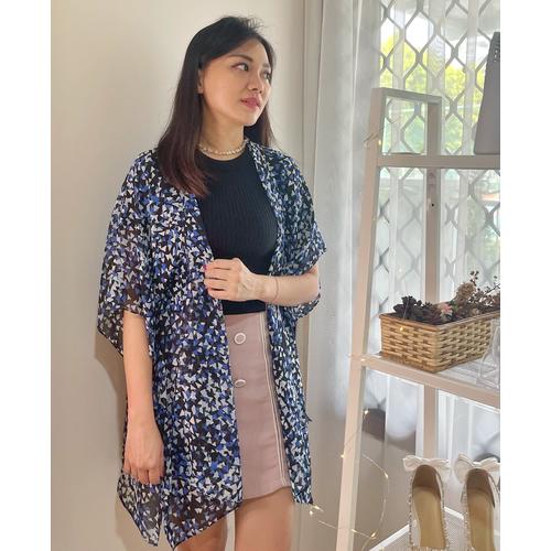 Jual Outer Wanita Motif Simple / Outer Navy Kardigan Simple Modis ...