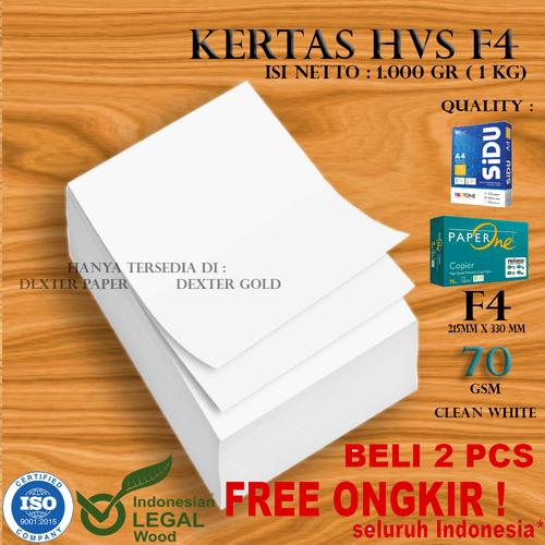 Promo KERTAS HVS FOLIO F4 70GR / KERTAS F4 70GSM ISI 1KG (1000 GR) - A4 ...