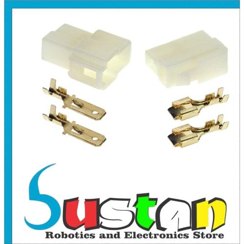 Jual KONEKTOR 6.3MM 2P 2 PIN DJ7021A-6.3-11/21 STEKER KABEL LISTRIK FOR ...