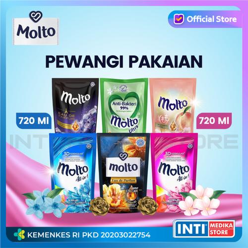 Jual MOLTO - Pelembut & Pewangi Pakaian REFILL 720ml | Pewangi Baju ...