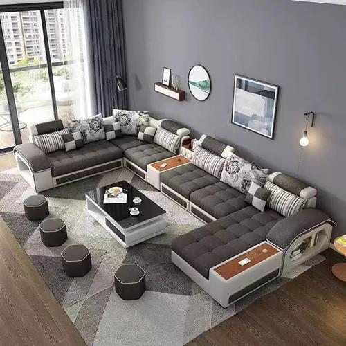 Jual Sofa U Shape Modern | Bahan Midili Grey - Kota Bekasi ...