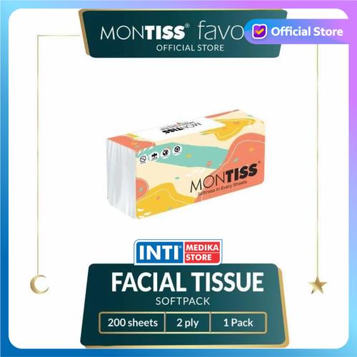 Promo MONTISS - Facial Tissue Softness 2 Ply 200s | Tisu Wajah | Tissu ...