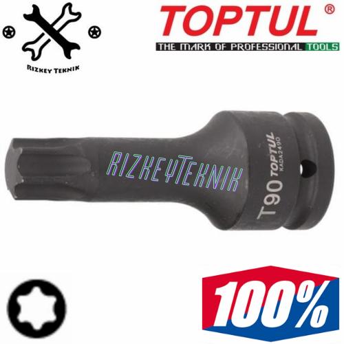 Jual TOPTUL KADA 2490 3/4" DR Star Bit Impact Socket T90 - T90 - Kota ...
