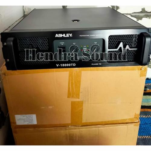 Jual power amplifier 2 channel original ashley v18000td power amplifier ...