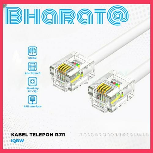 Jual Vention 10M 15M 20M 30M Kabel Line Telepon RJ11 RJ 11 Kabel Telp ...