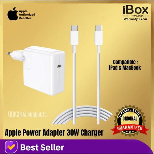 Jual APPLE 30W CHARGER MACBOOK 13 AIR M1 2020-21 ADAPTER KABEL 13 ...