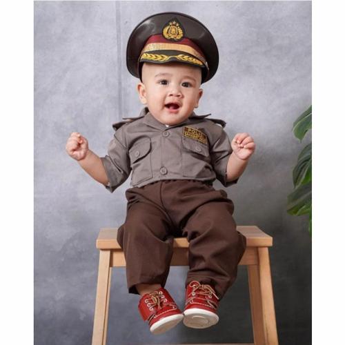 Jual 0Kostum Photoshoot Seragam Polisi Baby & Anak // Kostum Anak Viral ...