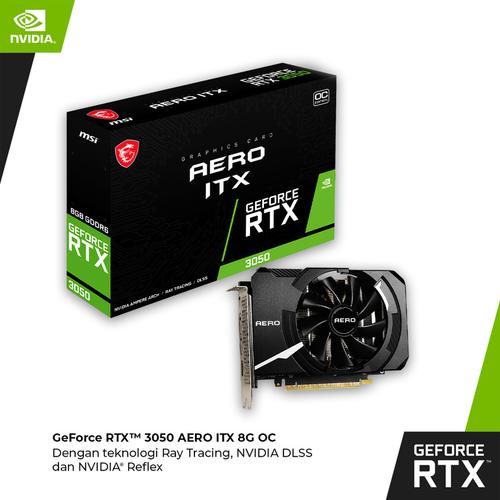 Jual MSI Nvidia GeForce RTX 3050 AERO ITX 8G OC 8GB GDDR6 128Bit Single ...