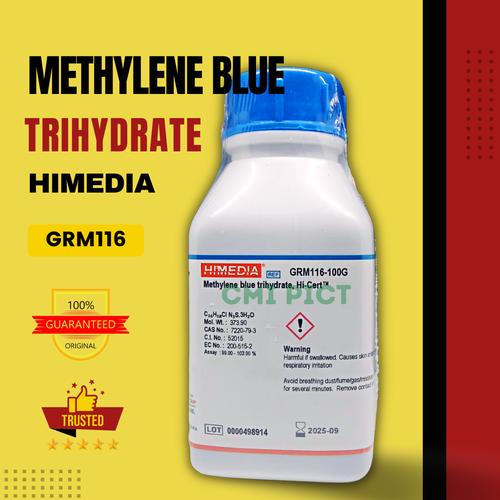 Jual Methylene Blue Trihydrate, Hi- Cert, 25 gram, 100 gram, HIMEDIA ...