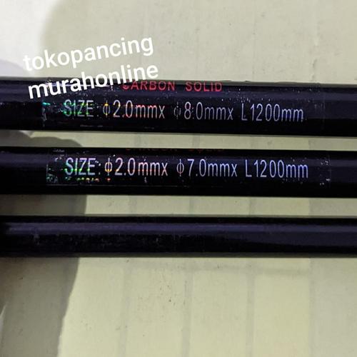 Jual BLANK JIGMEN CARBON SOLID 120 cm Harga Per Biji - 120CM (2X6MM ...