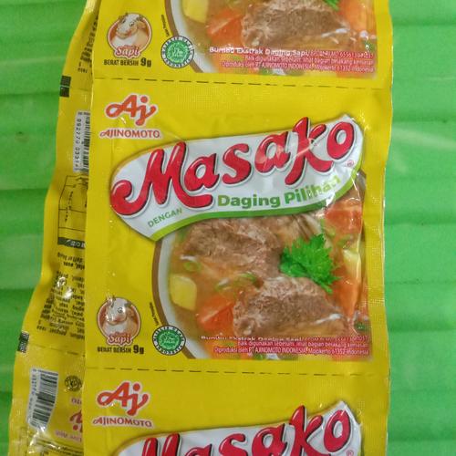Jual Masako Daging Sapi sachet Ajinomoto 1 renceng : 12 sachet @9gram ...