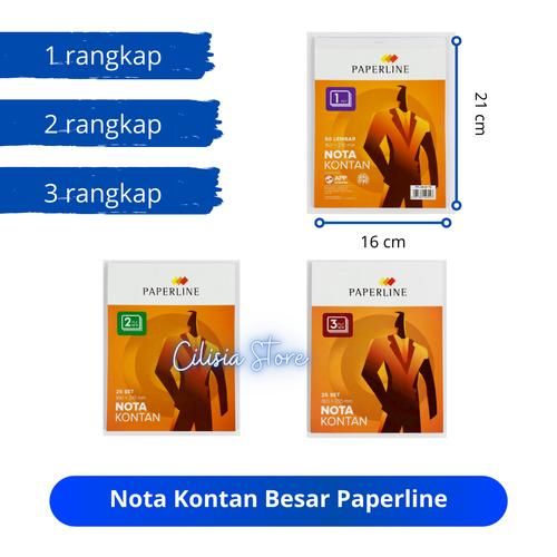 Jual Nota Kontan Besar Paperline NCR 1, 2, 3 ply / Buku Nota Besar Buku ...