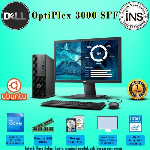 Jual PC DELL OptiPlex 3000 SFF i5-12500 4GB 1TB SATA/256GB/512GB SSD DOS - 1TB + 512GB SSD ...