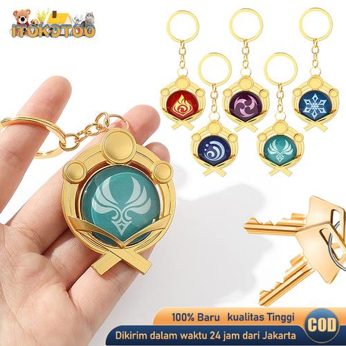 Jual Genshin Impact Luminous Keychain Key Chain Gantungan Kunci - Ungu ...