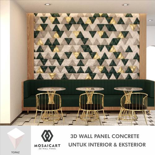Jual Dekorasi Dinding 3D Wall Panel - Topaz (Bisa Custom Warna) - Putih ...