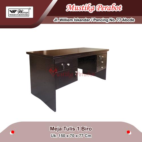 Jual Meja tulis / Meja Kantor / Meja Kerja 1 biro kayu padu device ...