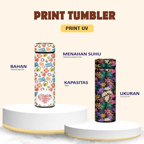 Jual JUAL TUMBLER CUSTOM GAMBAR BEBAS DESIGN PRINT LOGO UV - Jakarta ...
