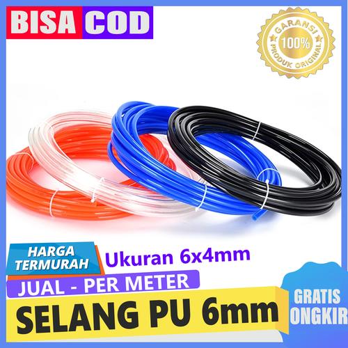 Jual Selang Pu 6mm Selang Output Pu ukuran 6x4mm - Jual Per meter ...