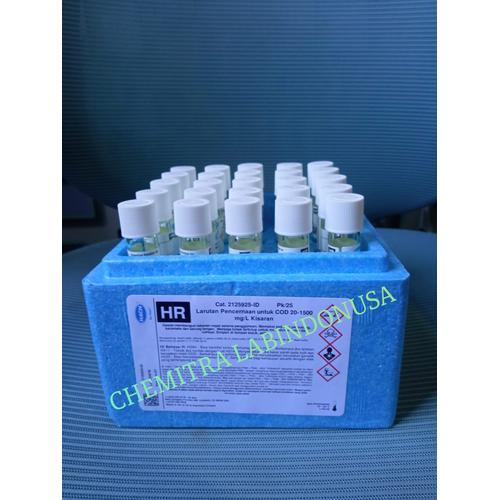 Jual HACH 2125925 COD Reagent HR 20 -1500 mg/L digestion Vial, pk/25 ...
