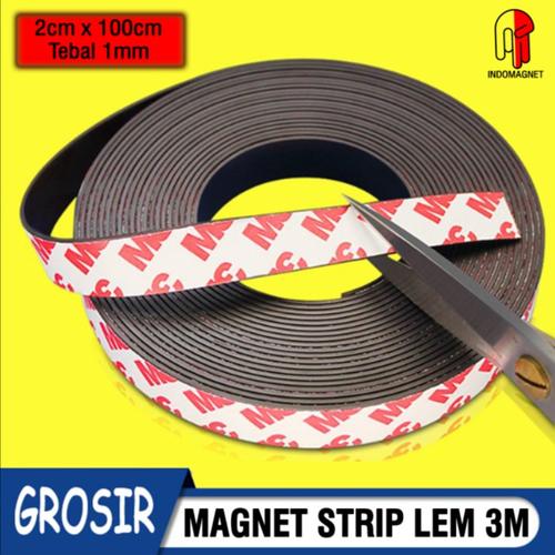 Jual MAGNET Strip Lembaran Hiasan Kulkas LEM Double Tape 3M Tissue 2x100CM - Jakarta Timur ...