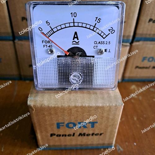 Jual FORT AMPEREMETER ANALOG AC/DC FT-45 20A - Jakarta Pusat ...