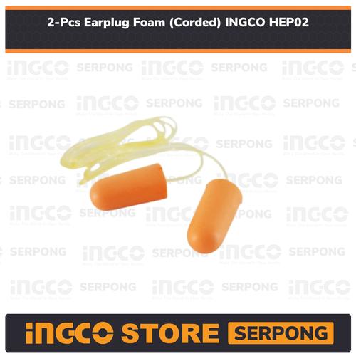 Jual Ear Plug Sumbat Telinga Tali 2-Pcs Earplug Foam (Corded) INGCO ...