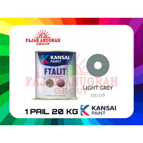 Jual Kansai Ftalit Gloss light grey 115-128 Cat Kayu dan Besi 20 Kg ...
