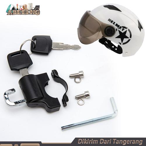 Jual Kunci Pengaman Helm Gembok Gantungan Helm Untuk Motor Sepeda MTB ...