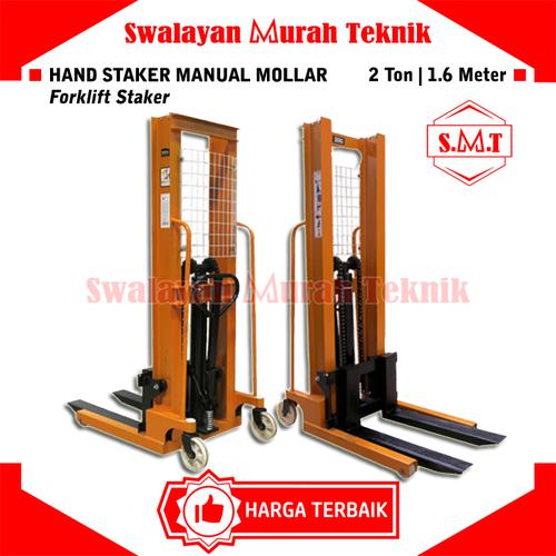 Jual MOLLAR Hand Stacker Manual 2 Ton 1.6 Meter Forklift Staker Tangan - Kota Semarang ...