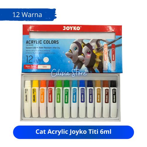Jual Cat Akrilik Joyko Titi Set 12ml 12 Warna / Acrylic Titi 12 Color ...