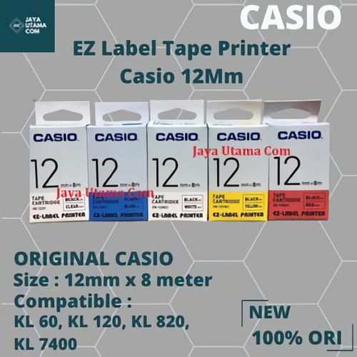 Jual EZ label tape printer casio 12 mm - clear - Jakarta Barat - Jaya ...