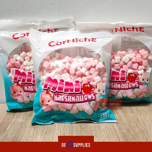 Promo Corniche Marshmallow Mini Pink White 200gr - Marsmellow ...