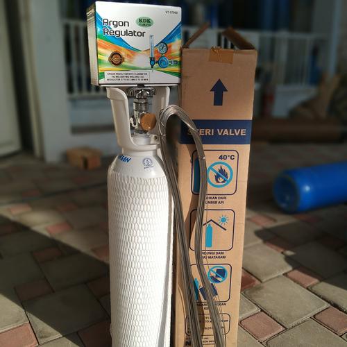 Jual Tabung Baru 1m3 Argon + isi + Regulator baru + Kawat Stainless 1kg ... Jual Tabung Baru 1m3 Argon + isi + Regulator baru + Kawat Stainless 1kg ...