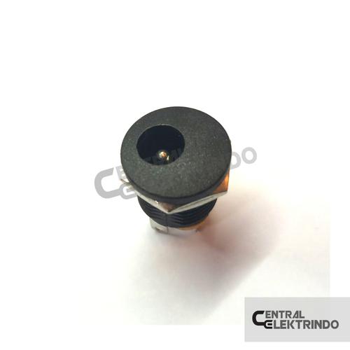 Jual Socket DC Female PLASTIK PVC - BULAT | Soket DC Bulat + Mur ...