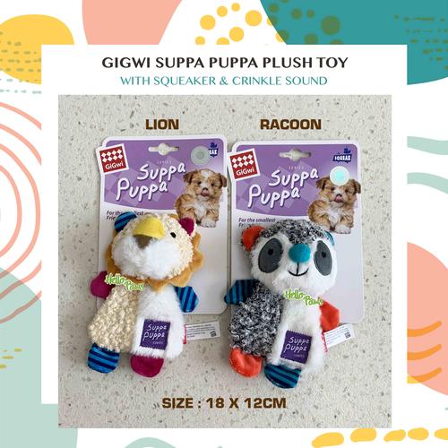 Jual Gigwi Suppa Puppa Plush Toy M Squeaky & Crinkle Pet Toy Boneka Anjing - Lion - Jakarta ...