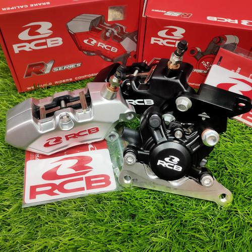 Jual Caliper Brake 4 Piston Kaliper RCB R1 Series Universal - Putih ...
