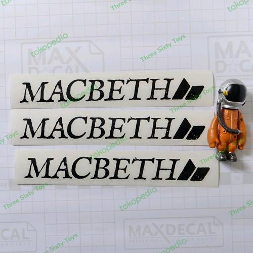Jual Cutting Sticker Macbeth Smudge Logo Vinyl Oracal - Hitam - Jakarta ...