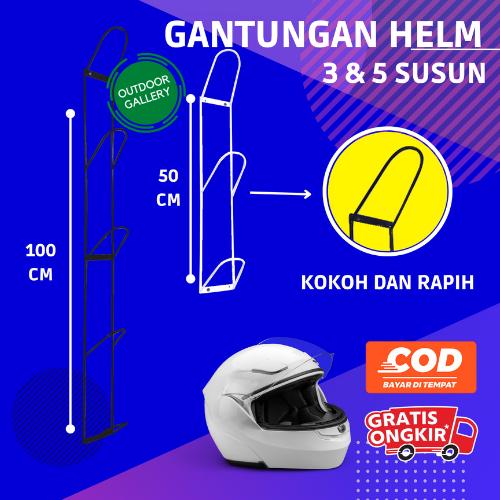 Jual Rak Helm Gantung Gantungan Helm Rak Helm Minimalis Serbaguna ...