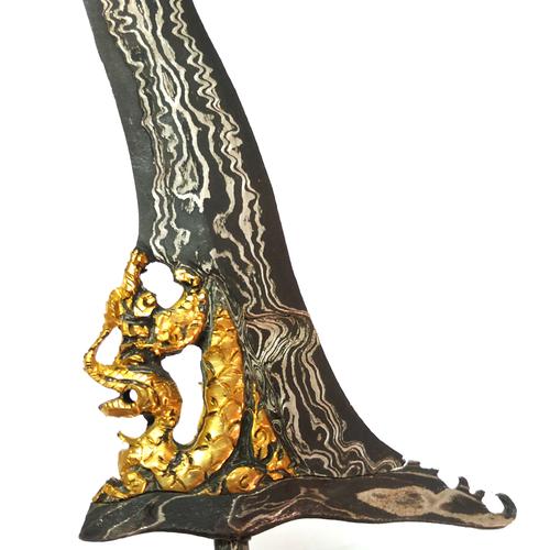 Jual Keris Nogo Siluman Primitif Kinatah Luk 7 Pamor Untu Walang Unik Antik - Kab. Karanganyar ...