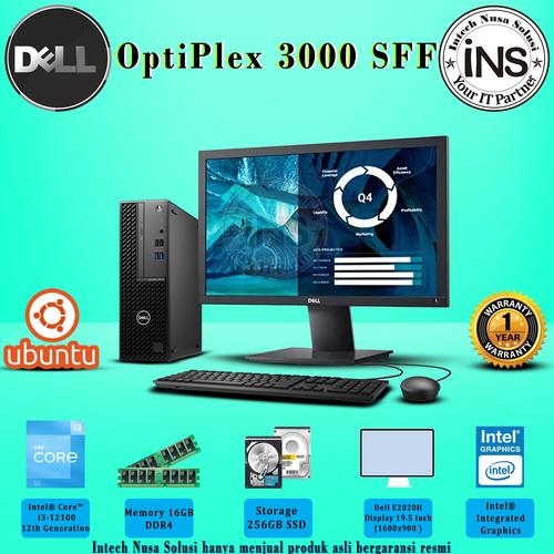 Jual PC DELL OptiPlex 3000 SFF i3-12100 16GB 1TB SATA/256GB/512GB SSD DOS - 256GB SSD - Jakarta ...