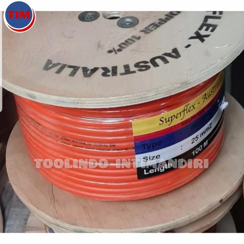 Jual Kabel Las Superflex Kayu Orange 25mm x 100 meter FULL TEMBAGA ...