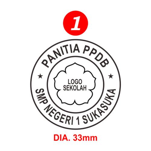 Jual Stempel Panitia PPDB / Penerimaan Siswa Baru - Model 1, Warna ...