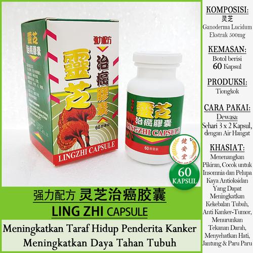 Jual LING ZHI Kapsul Ganoderma [强力配方 灵芝治癌胶囊] 60 Kapsul u.Tumor-Kanker ...