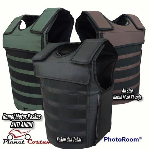 Jual Rompi Vest Bikers motor Army model brimob airsoft turing adventure ...