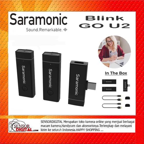 Jual Saramonic Blink GO U2 Dual Wireless Microphone USB Type-C - Resmi ...